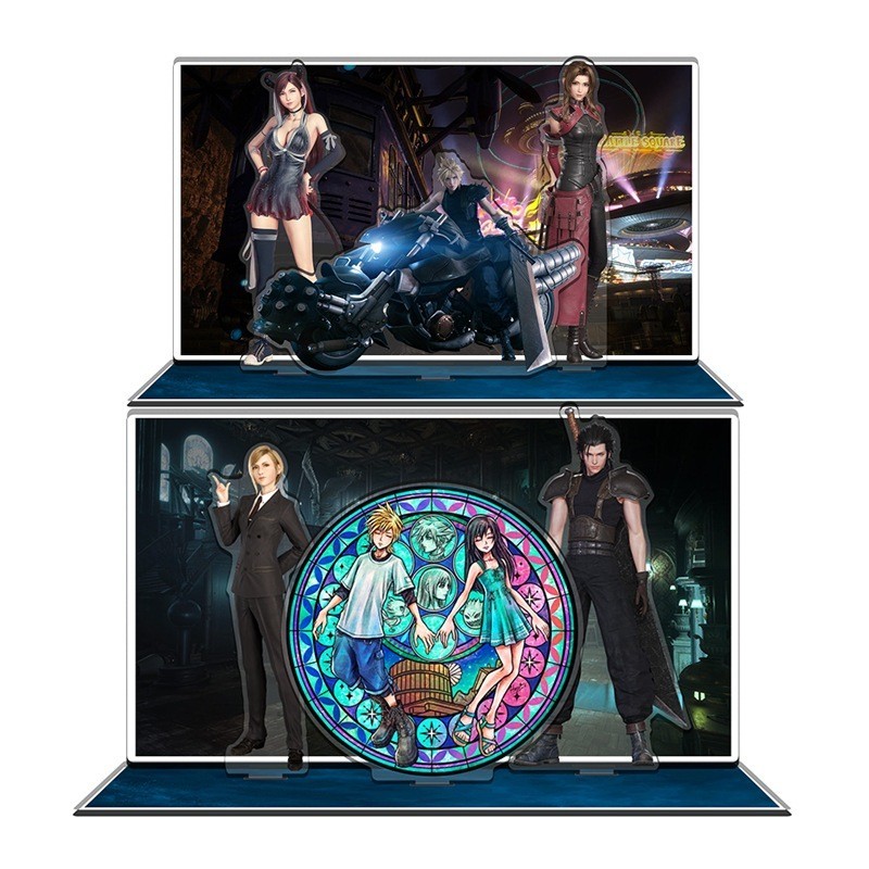 Final Fantasy VII Rebirth Tifa Cloud Aerith combined scene Acrylic ...