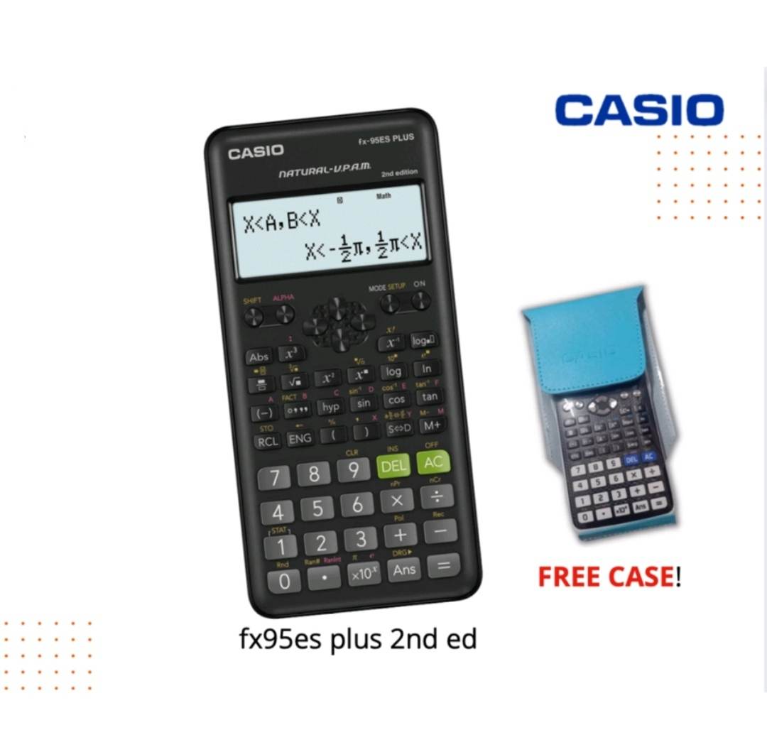 Casio fx95es+ 2nd edition scientific calculator w/ FREE Case | Lazada PH