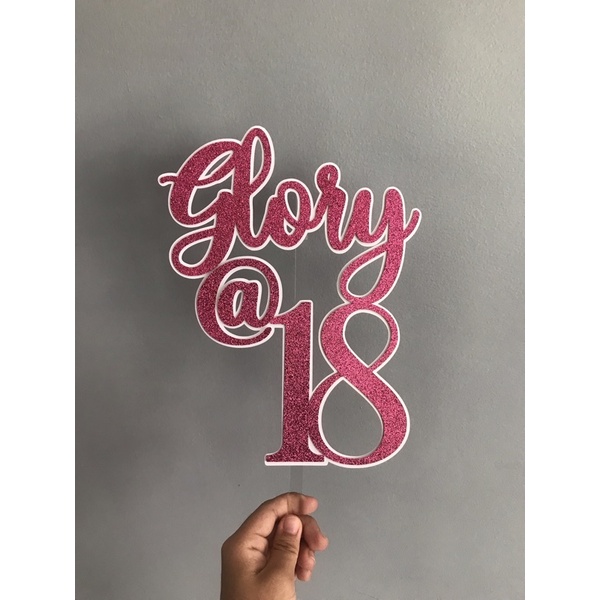 Personalized Glitter Cardstock Cake Topper | Lazada PH
