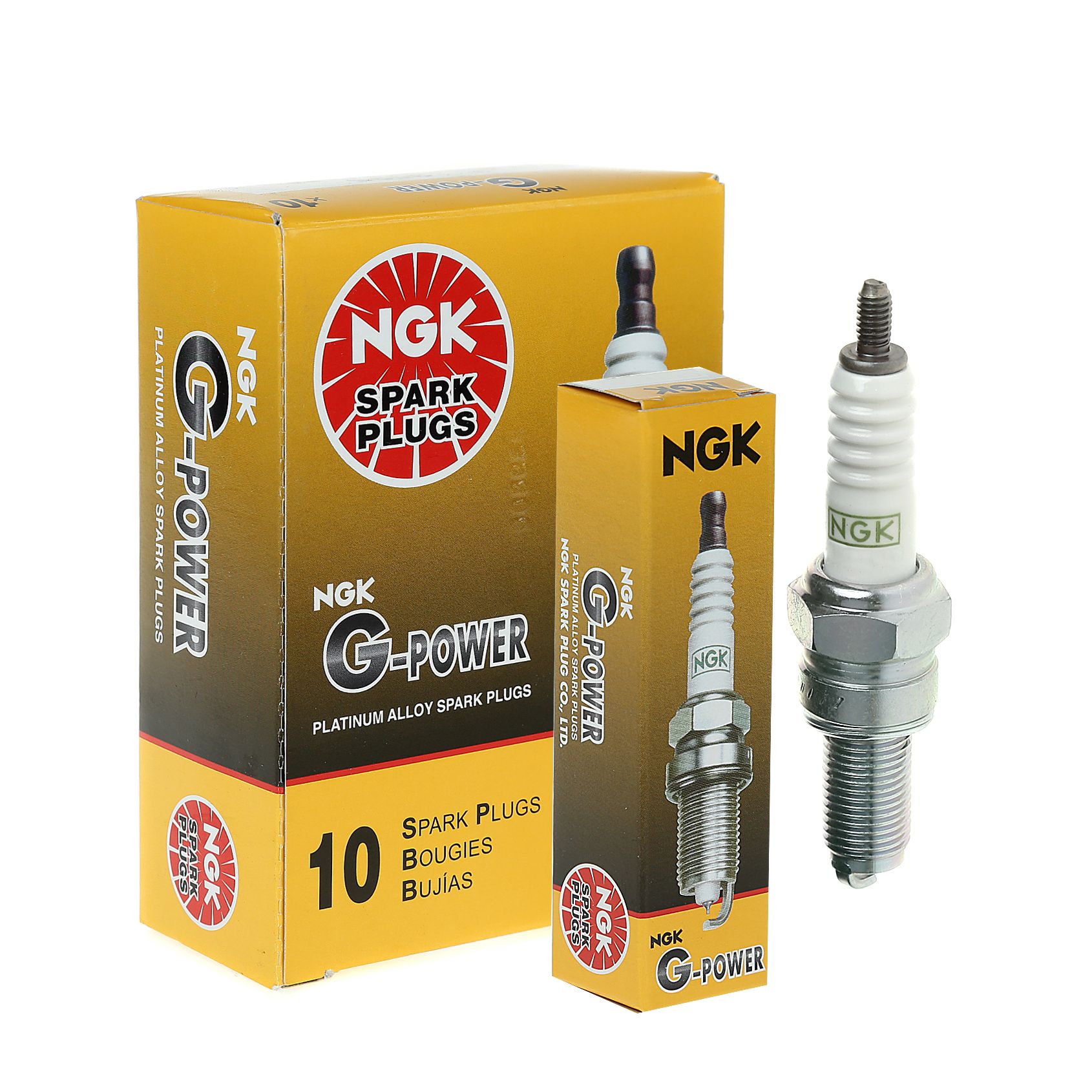CR7HGP NGK SPARK PLUGS G-POWER PLATINUM WAVE 100R, SHOGUN R 125, MIO ...