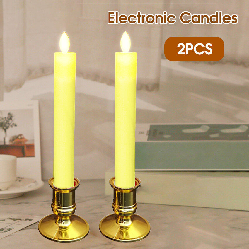 Warmtaste 2PCS LED Electric Candles Light Prayer Candle Lights Wick ...
