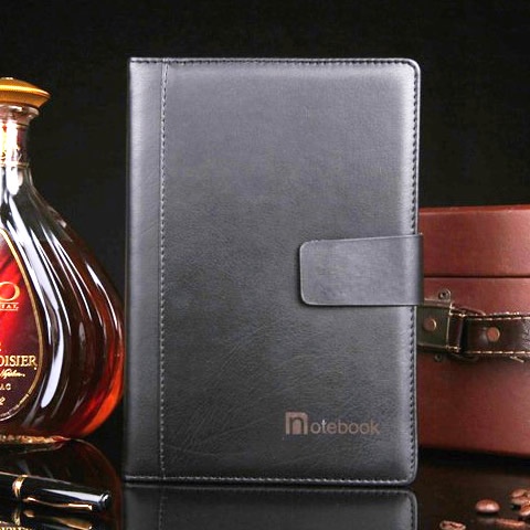 A5 Soft Leather Notebook With Side Buckle College Writing Big Notebook ...