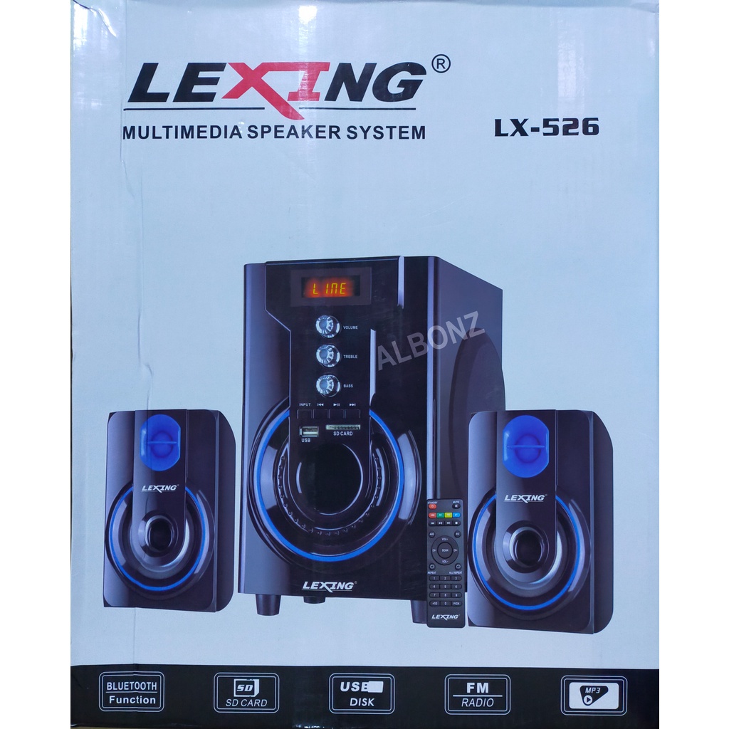 Lexing LX-556 2.1 with Bluetooth /SD/USB/FM Multimedia Speaker | Lazada PH