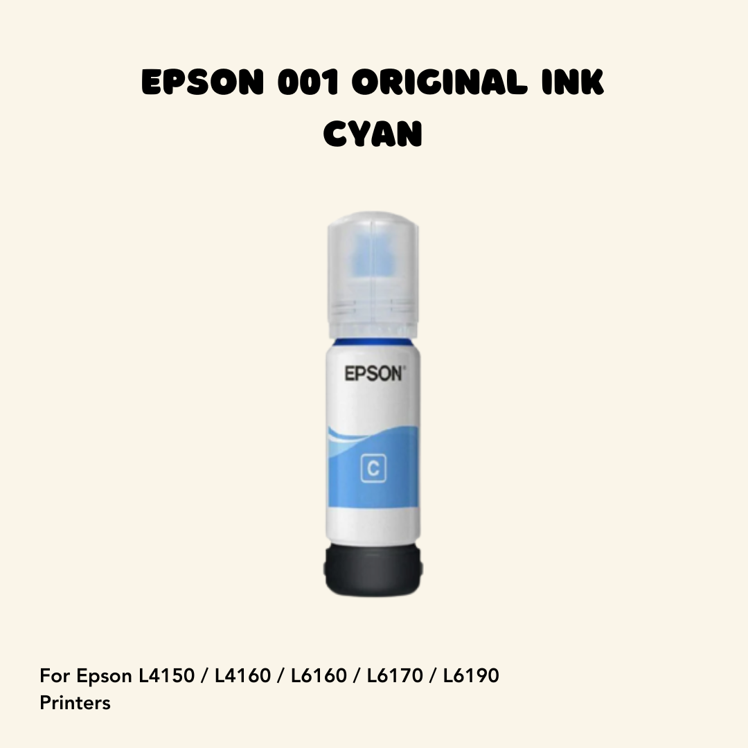 Epson 001 Black Original Ink for Epson L4150 / L4160 / L6160 / L6170 ...
