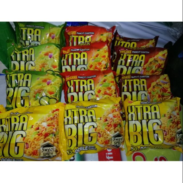 PAYLESS EXTRA BIG PANCIT CANTON ASSORTED FLAVORS BUNDLE OF 12 | Lazada PH
