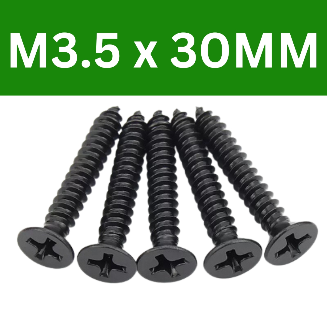 (100 PCS) Gypsum Screw Black Screw for Wood and for Metal 1 inch to 3 ...