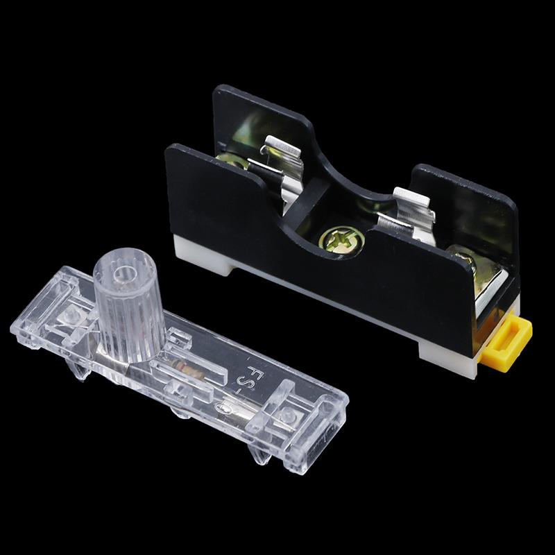 bianzai FS101 10a 6*30mm fuse socket with indicator light din rail ...
