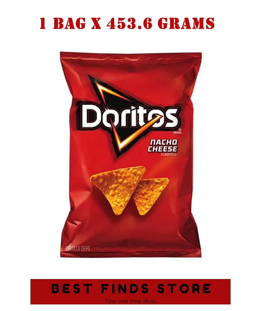 Doritos Nacho Cheese Flavored Tortilla Chips 16 oz / 453.6 grams ...