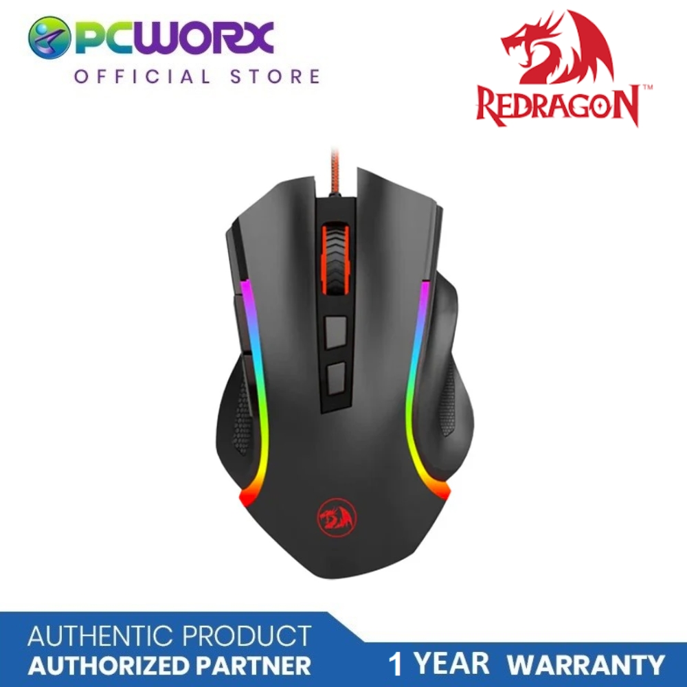 Redragon Griffin M607 7200 DPI RGB Gaming Mouse | Lazada PH