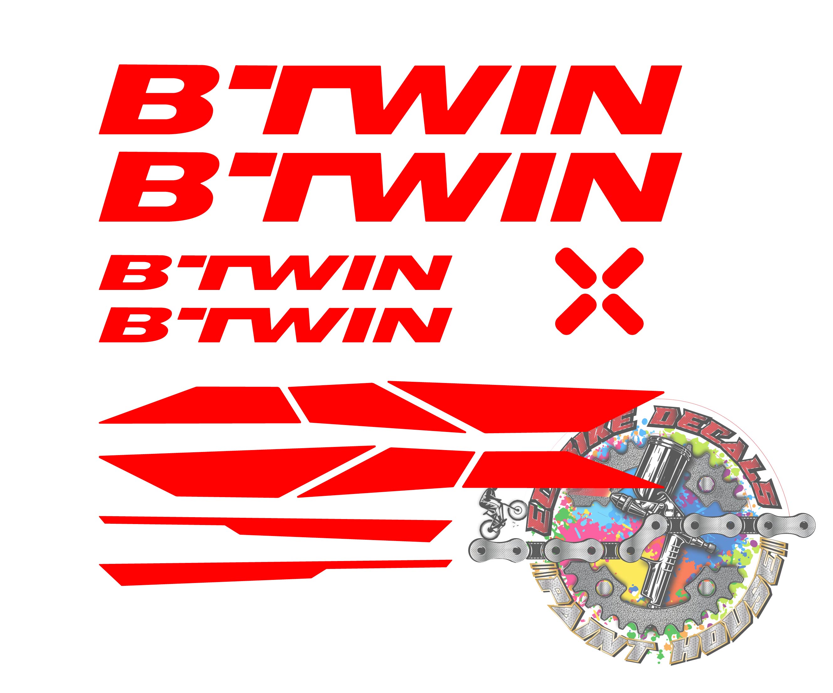 BTWIN BIKE FRAME DECALS | Lazada PH