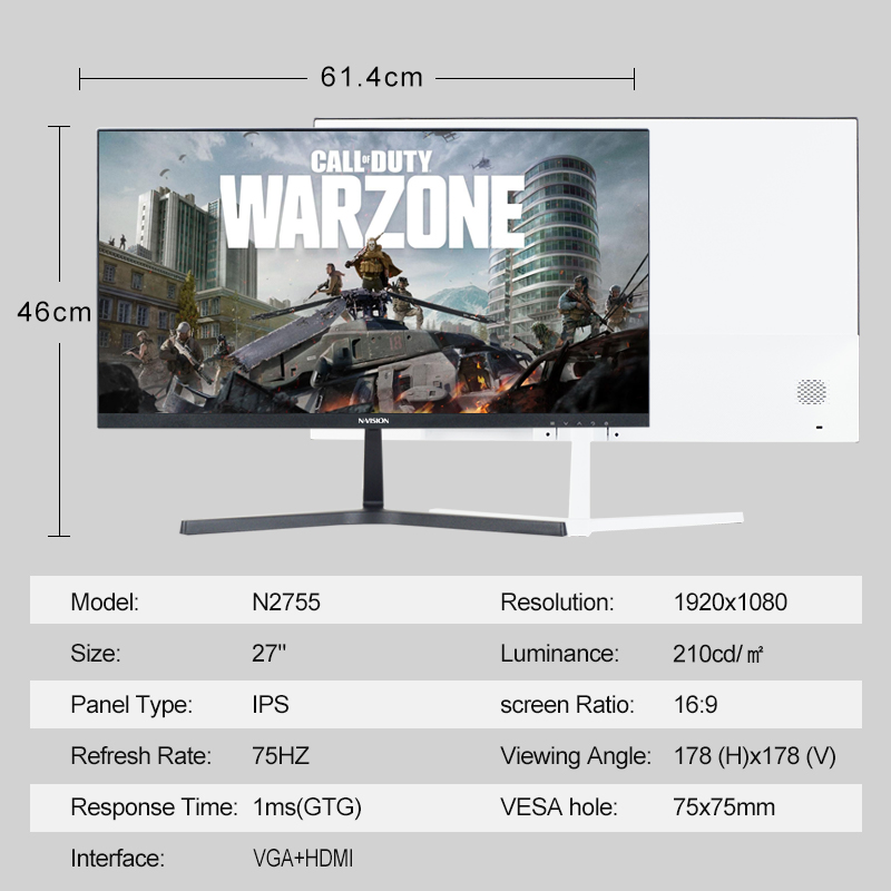 NVISION 24 Inch Monitor PC Monitor Gaming Monitor Computer Monitor ...