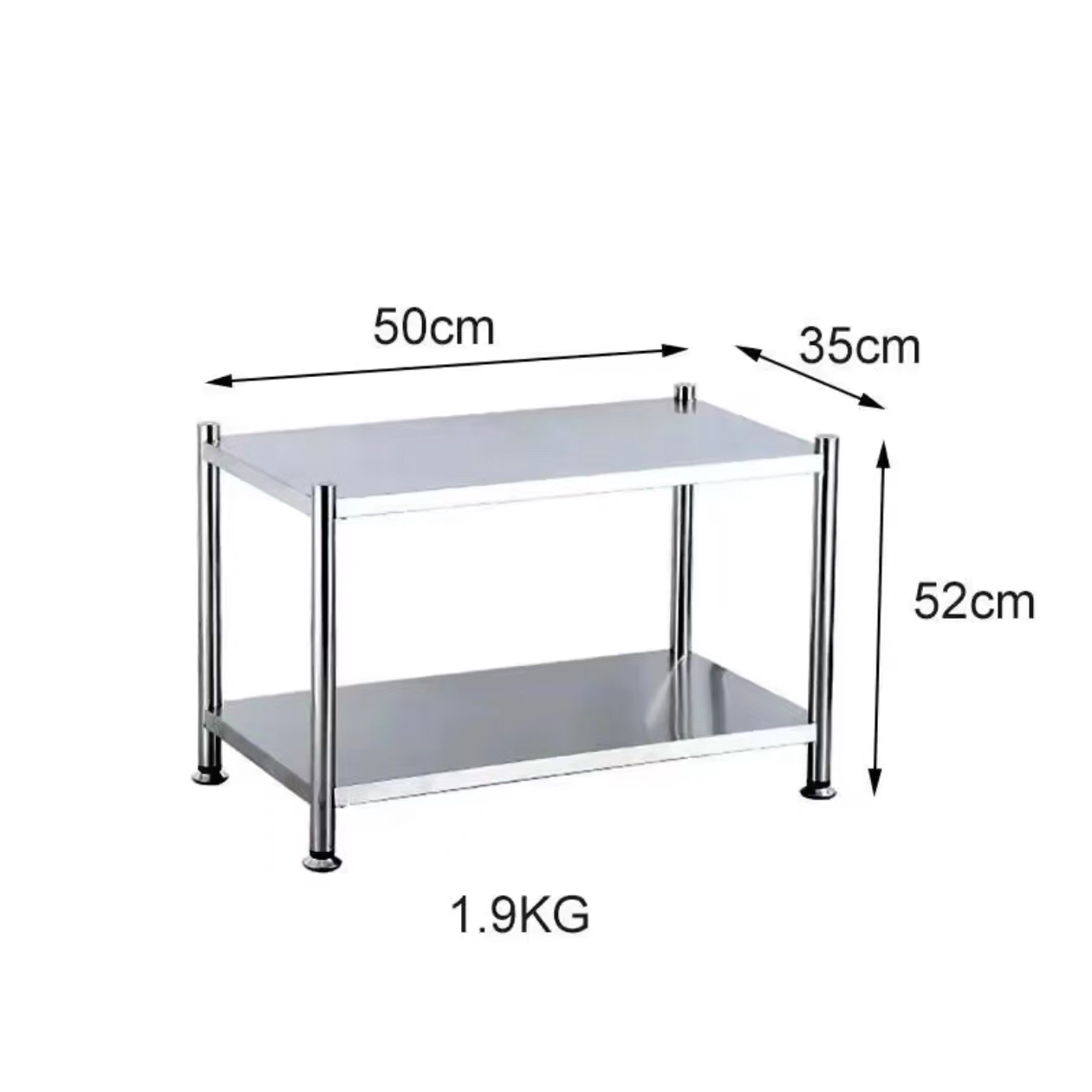 304 Stainless Steel Kitchen Storage Cabinet Rack With Wheels Kitchen ...