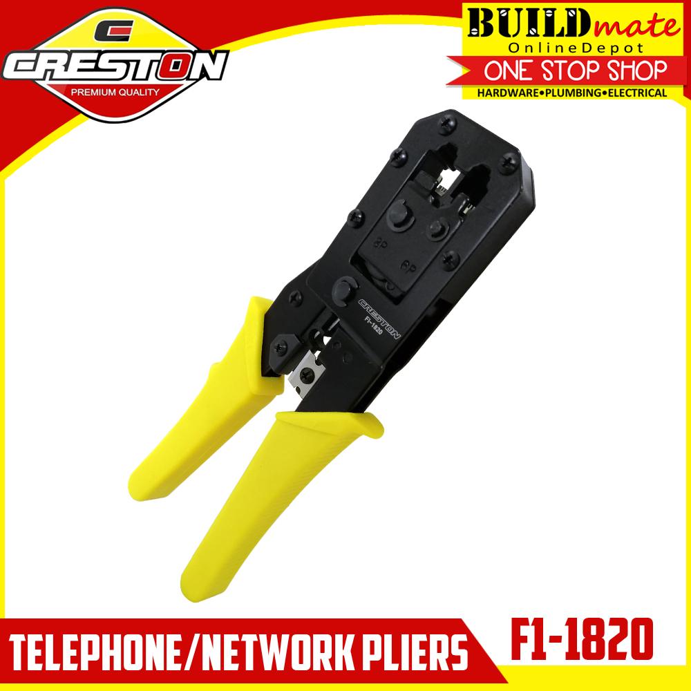 CRESTON Telephone / Network Pliers CCTV LAN Wire Stripper Cutter Wire ...