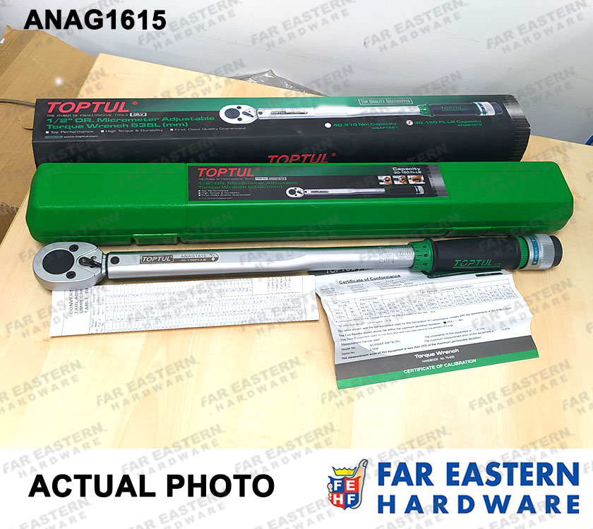 TOPTUL Torque Wrench 1/2" Drive Click Type Micrometer Adjustment Made ...