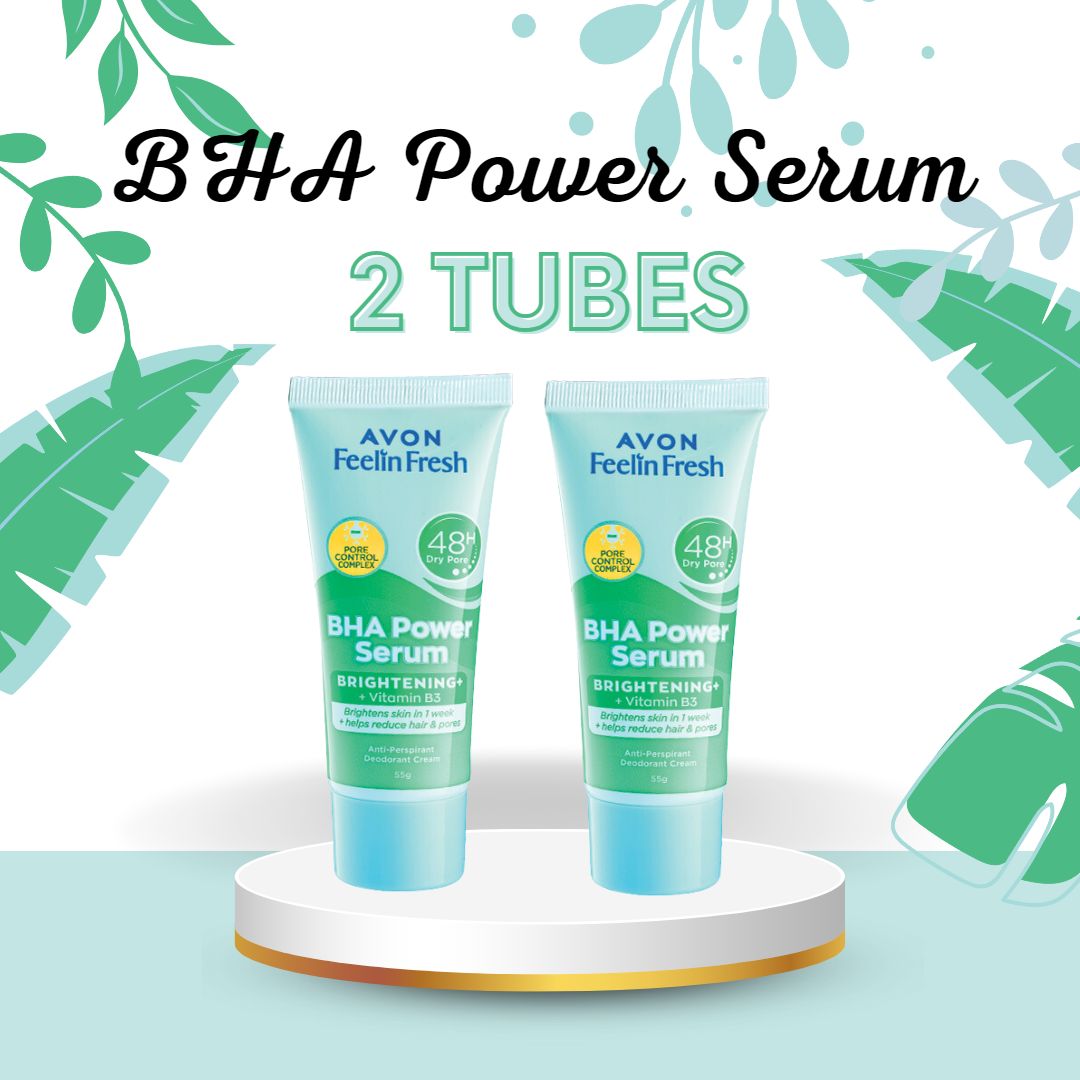 AVON Feelin Fresh BHA Powder Quelch 55g ( 2 TUBES ) Non- Sticky ...