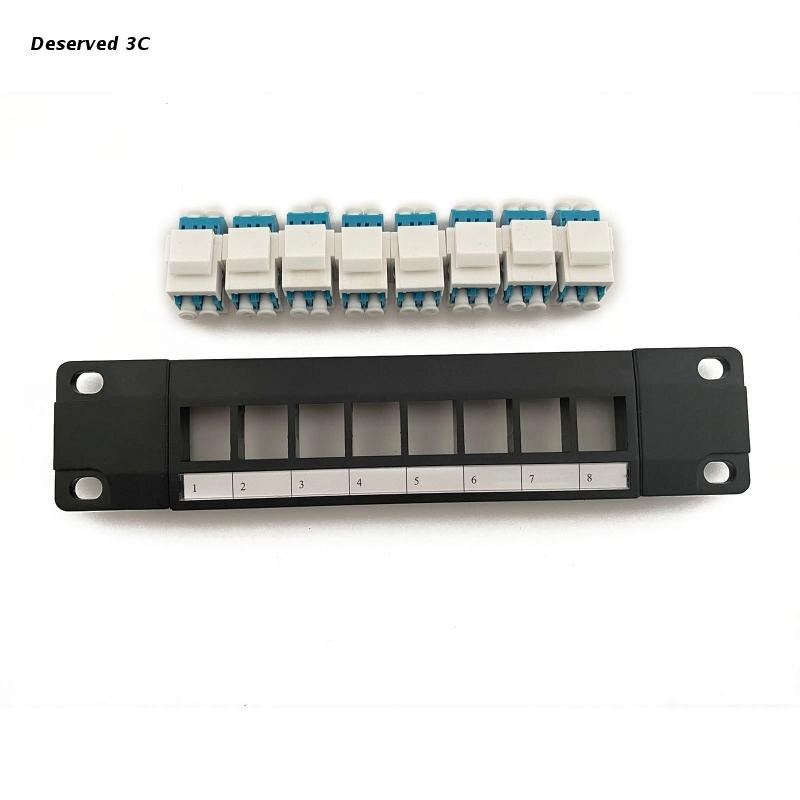 8 Port Straight-Through ST Optical Fiber Patch Panel RJ45 Network Cable ...