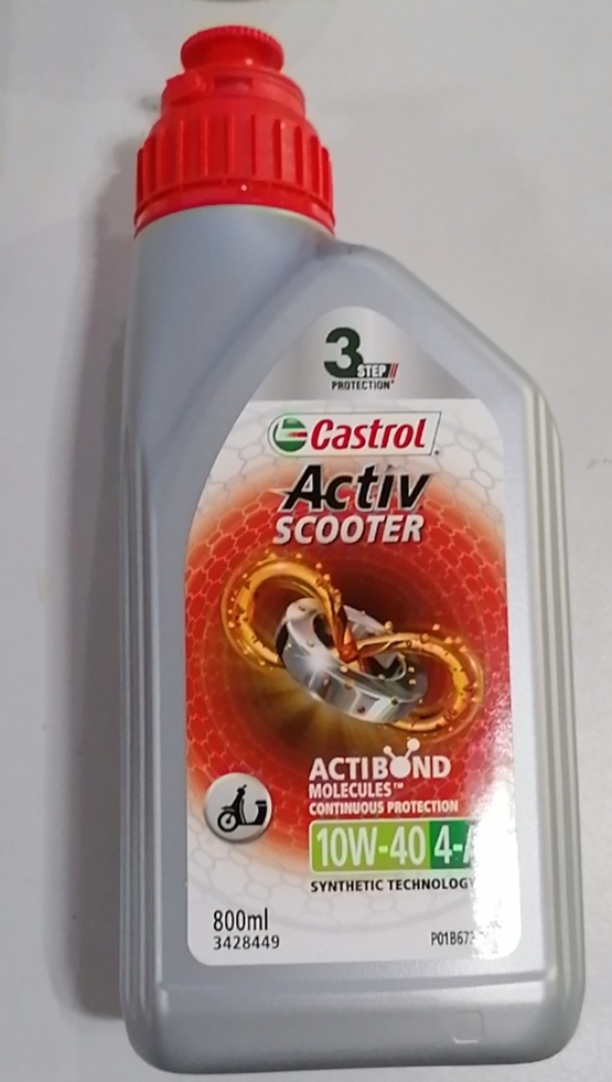 CASTROL 4AT 10W-40 ACTIV SCOOTER ENGINE OIL 800ML | Lazada PH