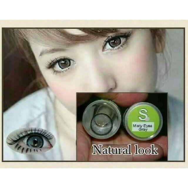Misty Eyes 14.2 mm Sparkle Contact Lens with free lens case and ...