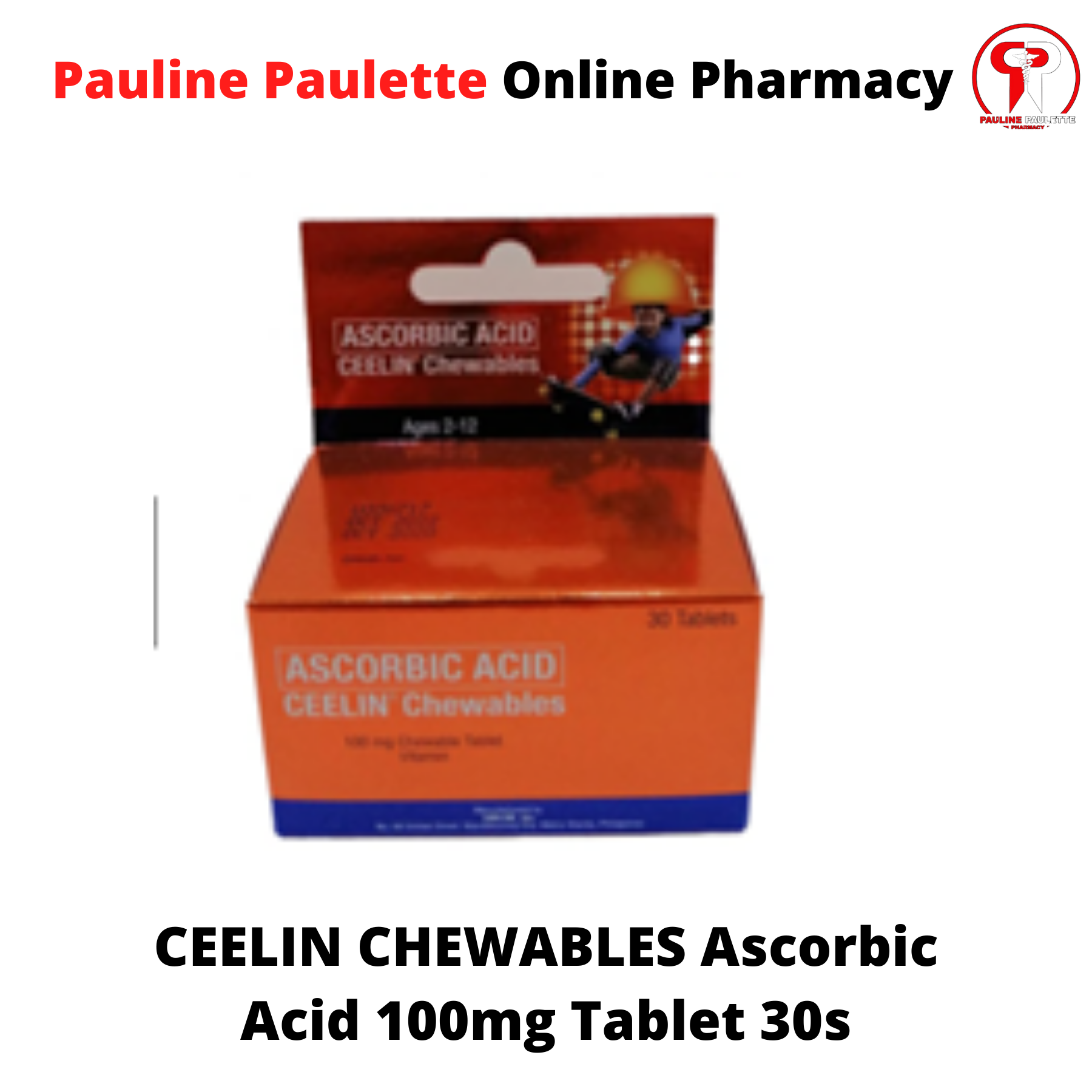 CEELIN CHEWABLES Ascorbic Acid 100mg Tablet 30pieces | Lazada PH