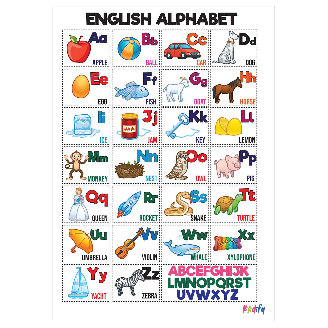 Educational Learning Materials and Charts For Kids - Laminated in A4 ...