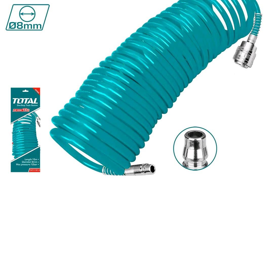 TOTAL Pneumatic Air Hose 15M THT11151-3 with Nitto Type Connector ...