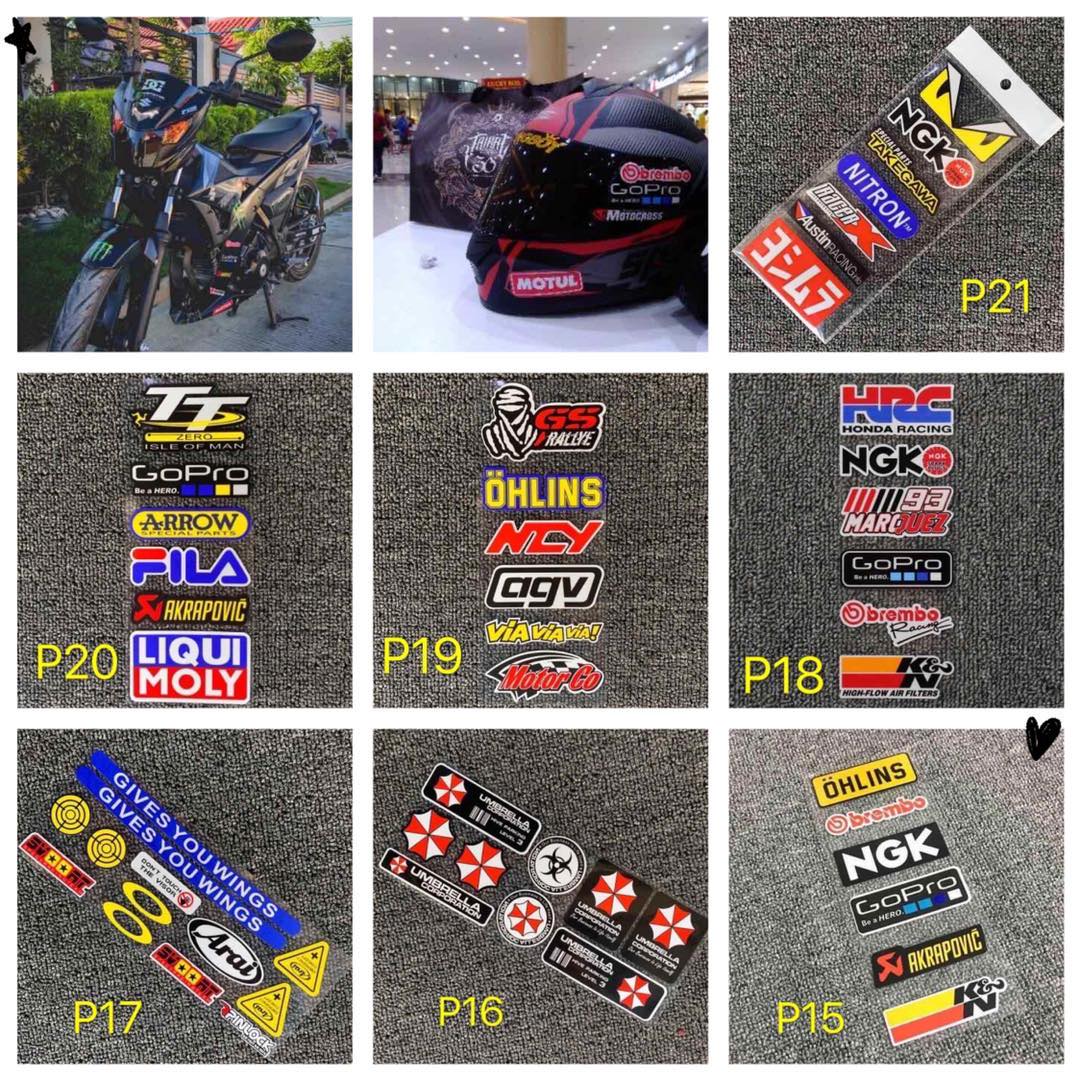 1Sent Reflective Motorcycle Side Strip Bike Helmet Sticker Car Vinyl ...