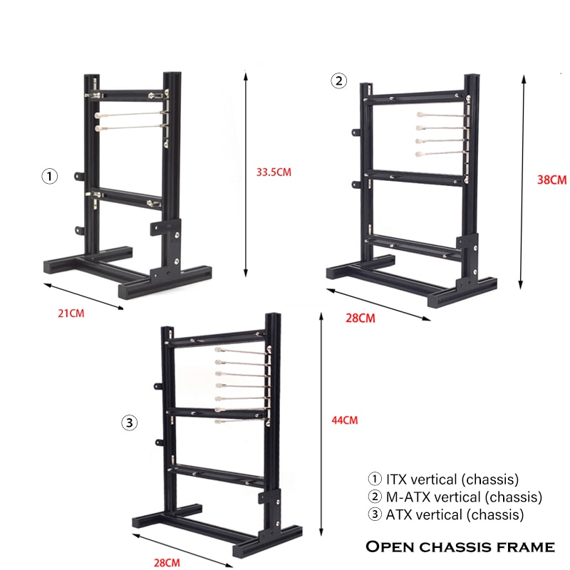 MOD Open Style PC Case Frame,Vertical Chassis Shelf,DIY Desktop ...