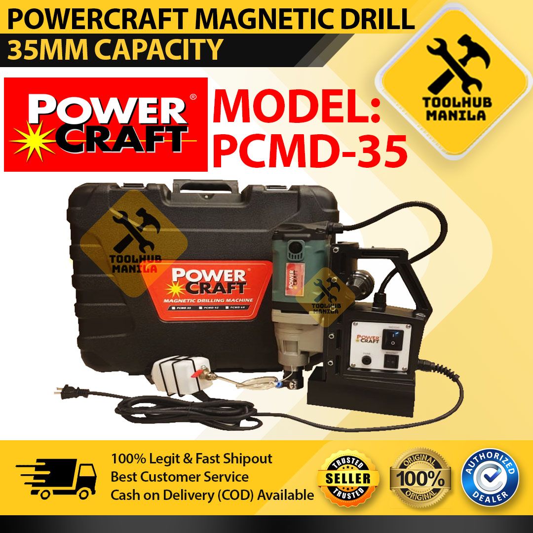 PowerCraft Magnetic Drill 35mm Capacity Model PCMD-35 | Lazada PH