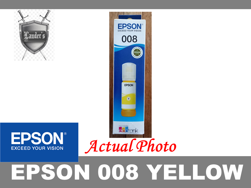 Epson 008 Yellow Original Ink Bottle C13T06G400 70ml | Lazada PH