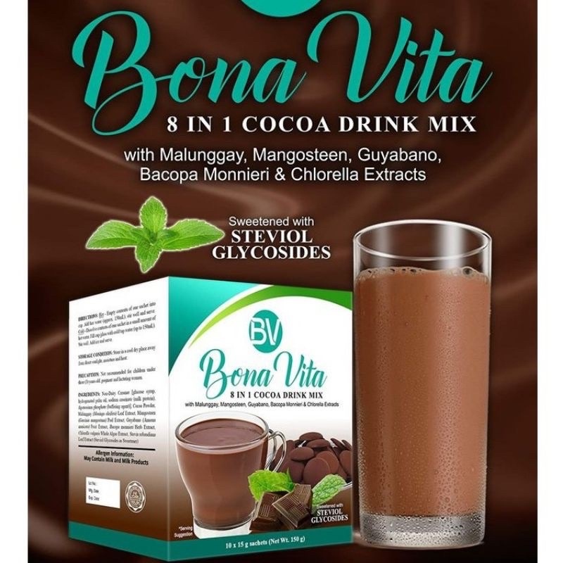 quality BONA VITA Choco ! Coffee SLIM Drink Mix 10 sachets | Lazada PH