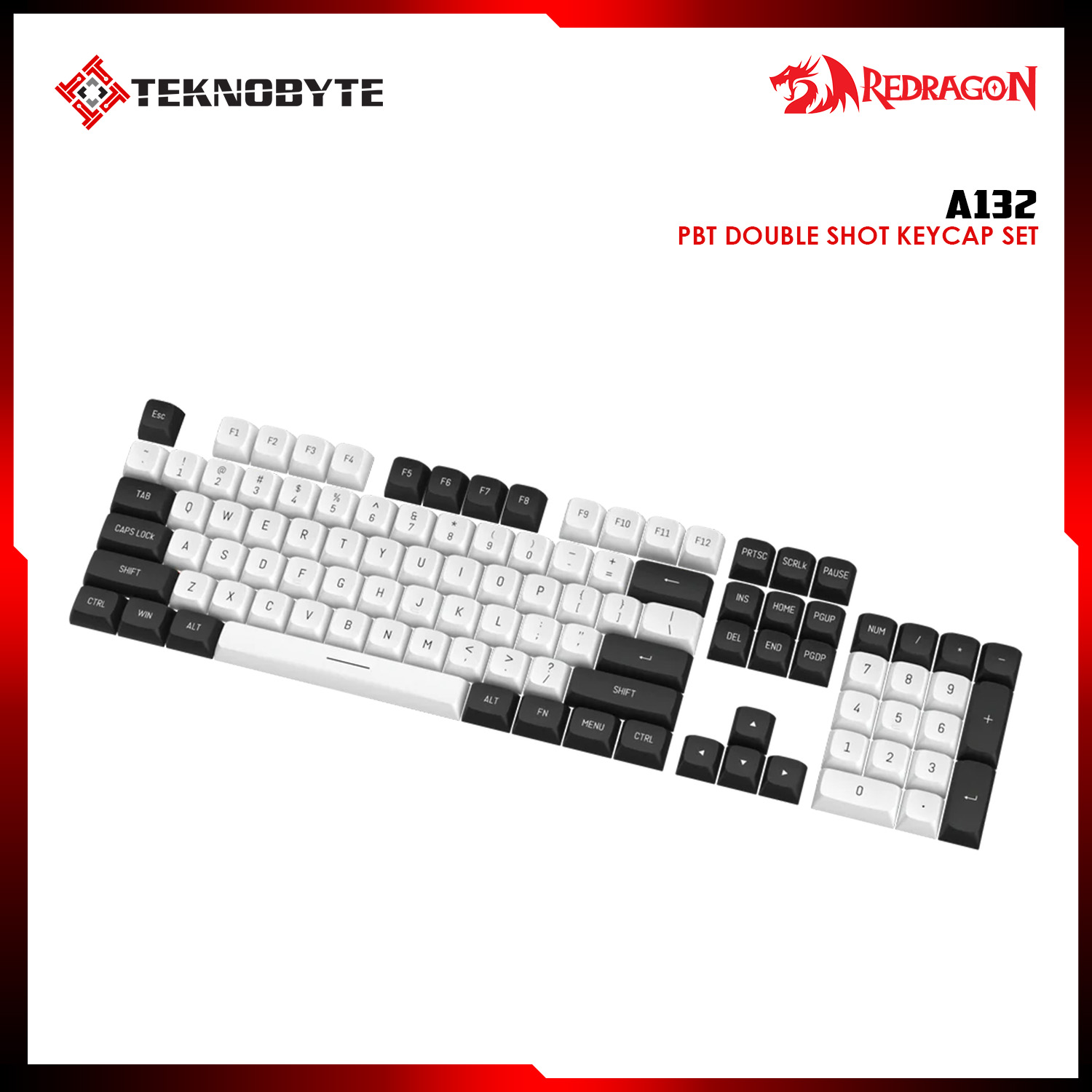 Redragon A132 PBT Double Shot Keycap-150 Keycaps For All Mechanical Keyboards | Lazada PH
