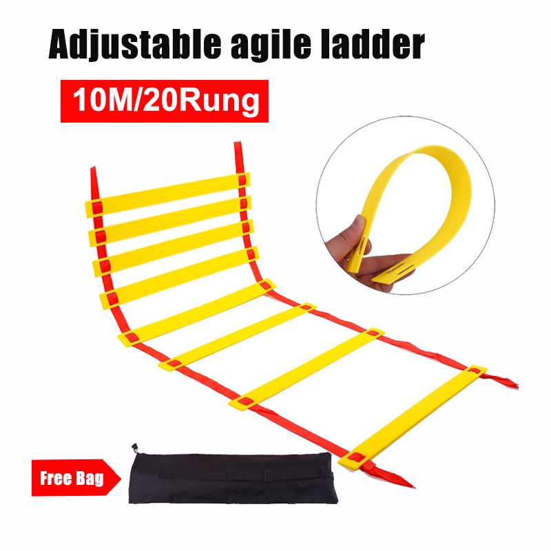 Agility Training Obstacle Rungs Speed Ladder & Sport Cone For Football ...