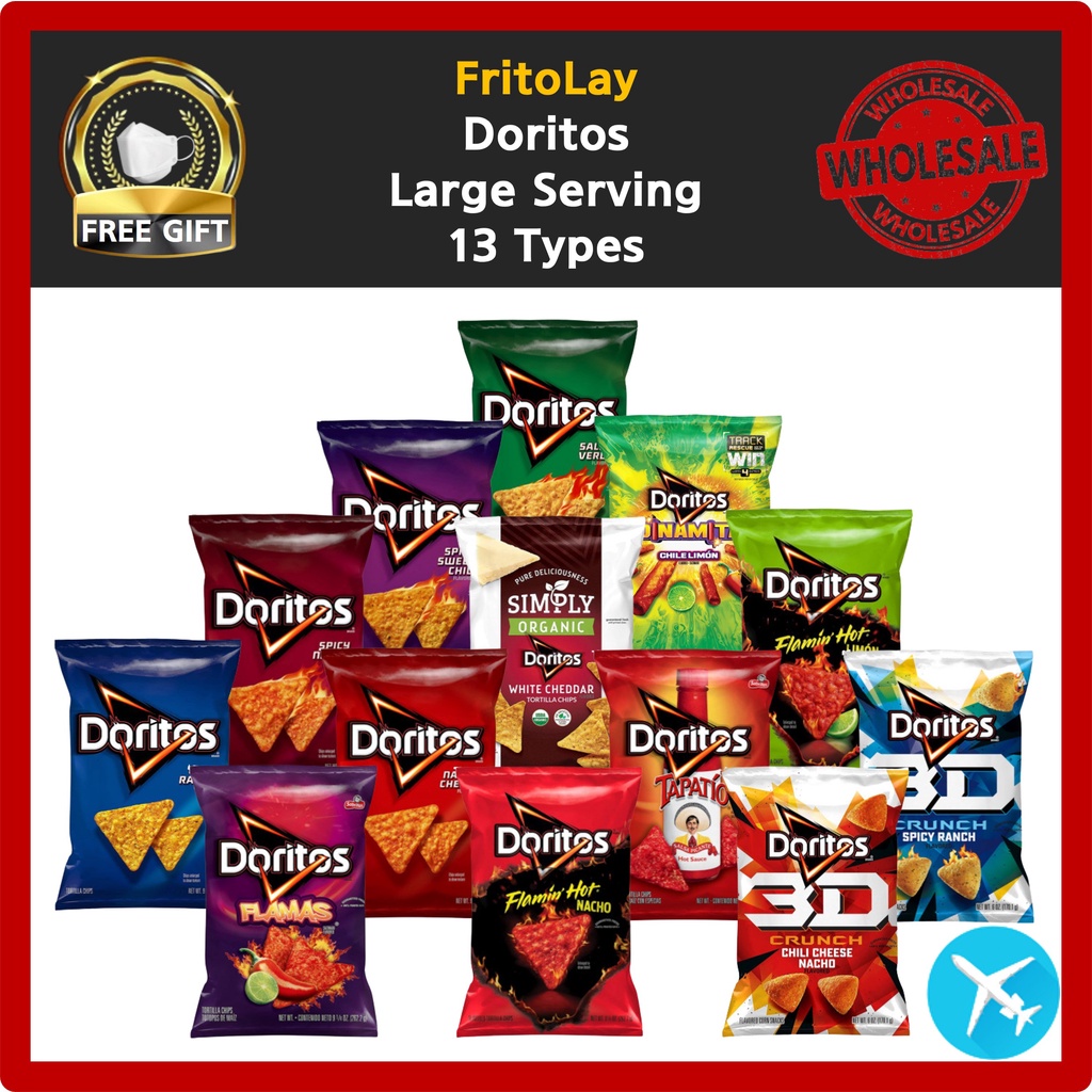 [FritoLay] Doritos Large Serving 13 Types / Snacks Chips | Lazada PH