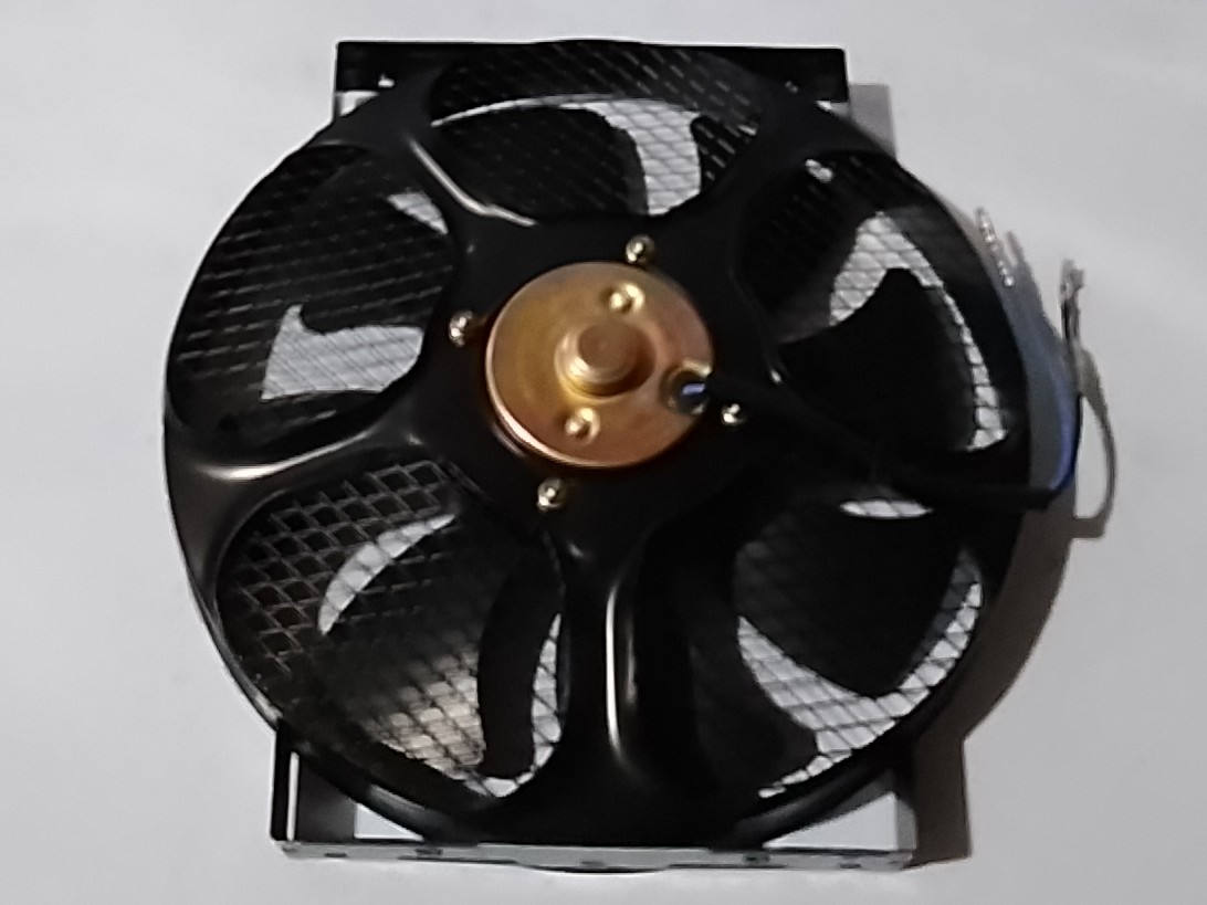 Universal Condenser/Radiator Aux Fan Metal Housing | 8 Blades | 12V ...