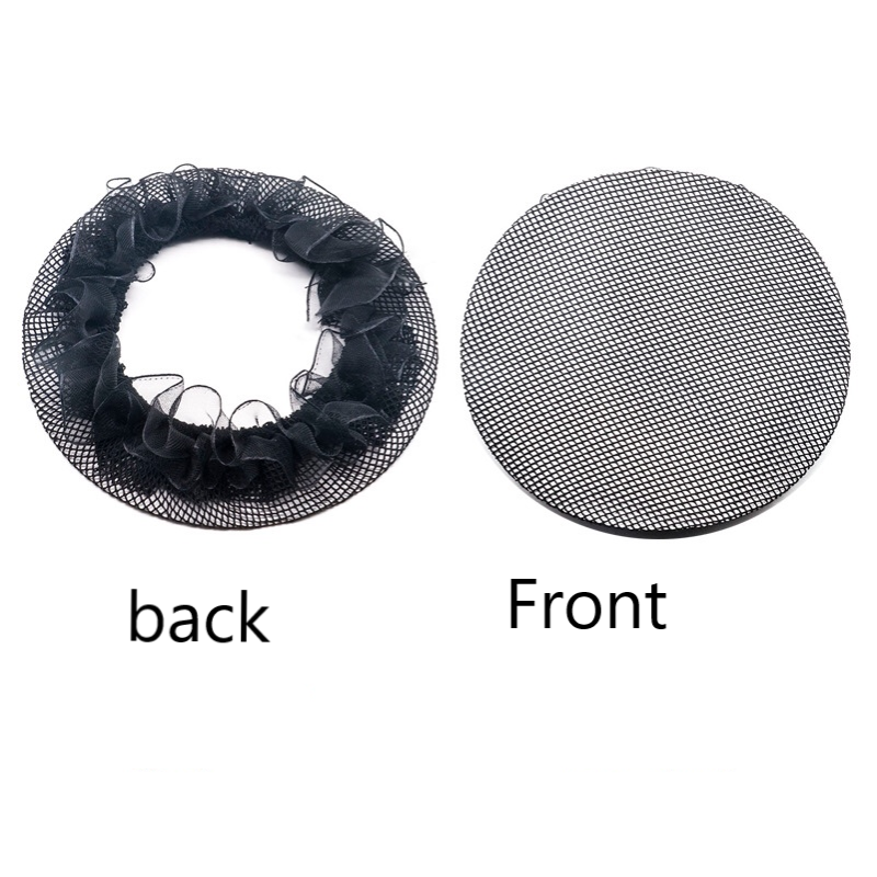 Luckin Mart Reusable Bun Hair Nets Elastic Flower Edge Hairnet for ...