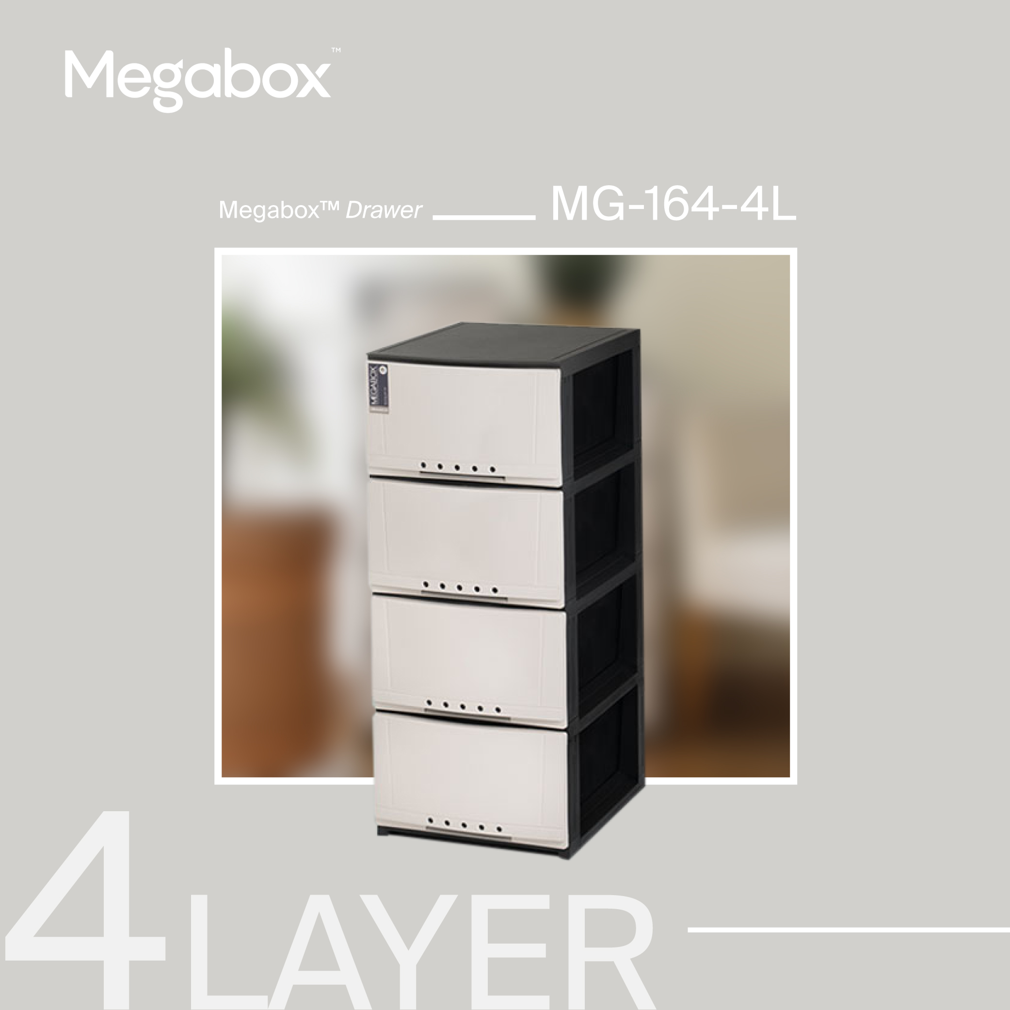 Megabox MG-164 4 Layers Slim Drawer | Lazada PH