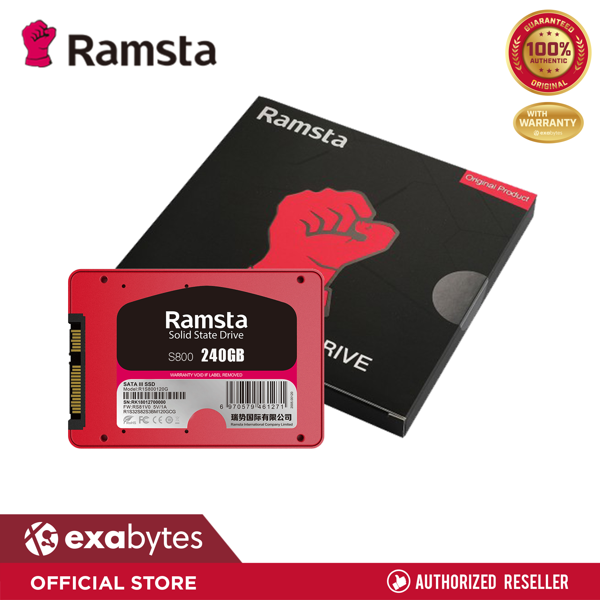 Ramsta 240GB S800 Solid State Drive(SSD) 2.5 | Lazada PH