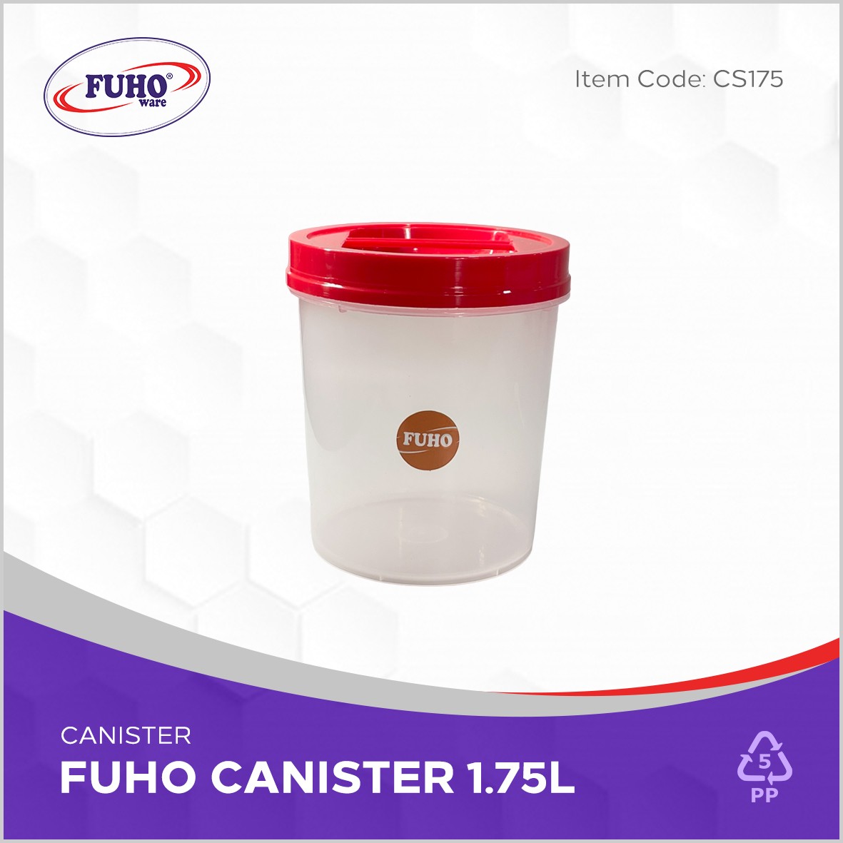 FUHO 3pcs 1.75L Canister Mayo Jar Container Food Keeper Storage ...