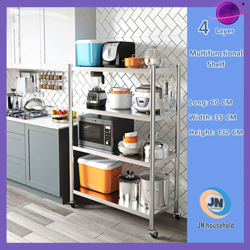 stainless steel racks organizer kitchen cabinet storage rack storage ...