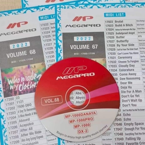 UPDATED CD Megapro MP1000 , MP1000 PRO , Danaya CD VOL. 68 NOT ...