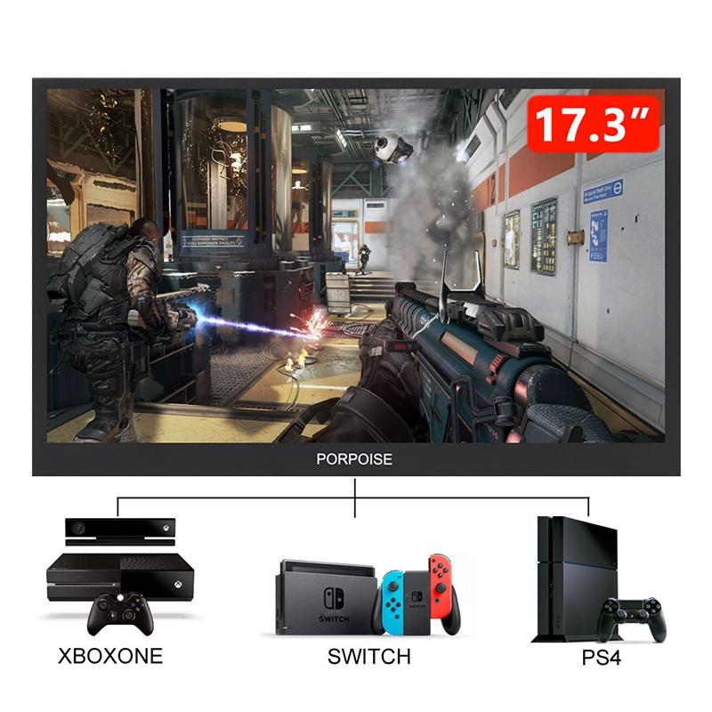 17.3 Inch Super-Ultra Portable Monitor for HDMI PS3 PS4 XBOX PC 1920 x ...
