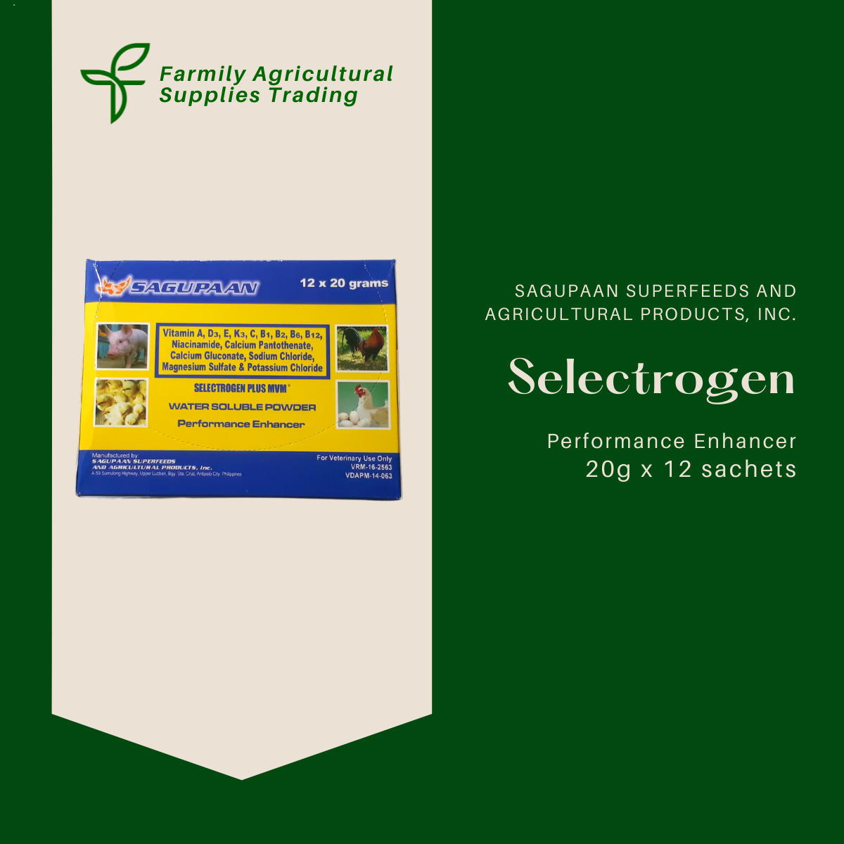Sagupaan Selectrogen Plus MVM (Multivitamins + Electrolytes) Water ...