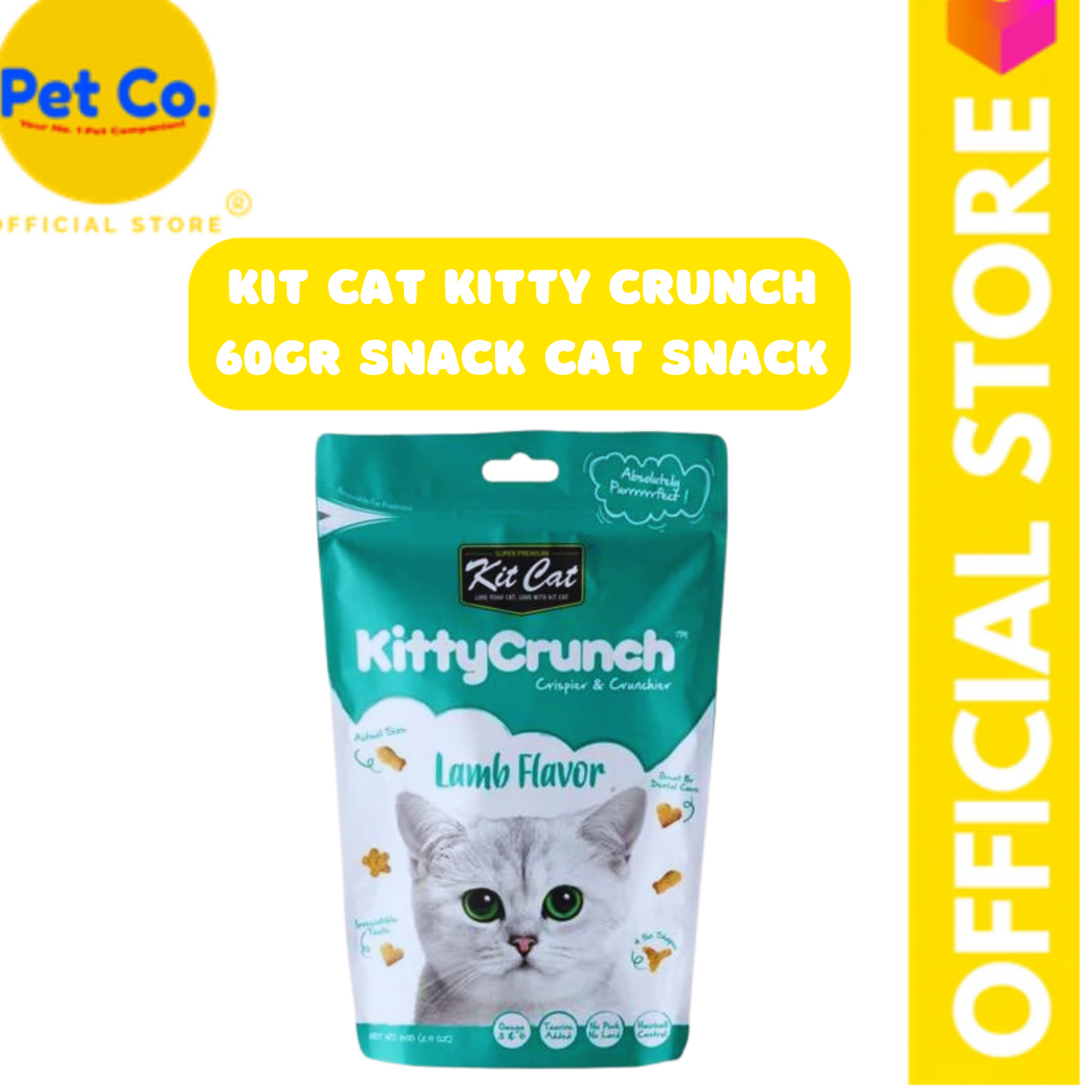 KITCAT KITTY CRUNCH CAT TREATS 60G SET 0F 2 | Lazada PH