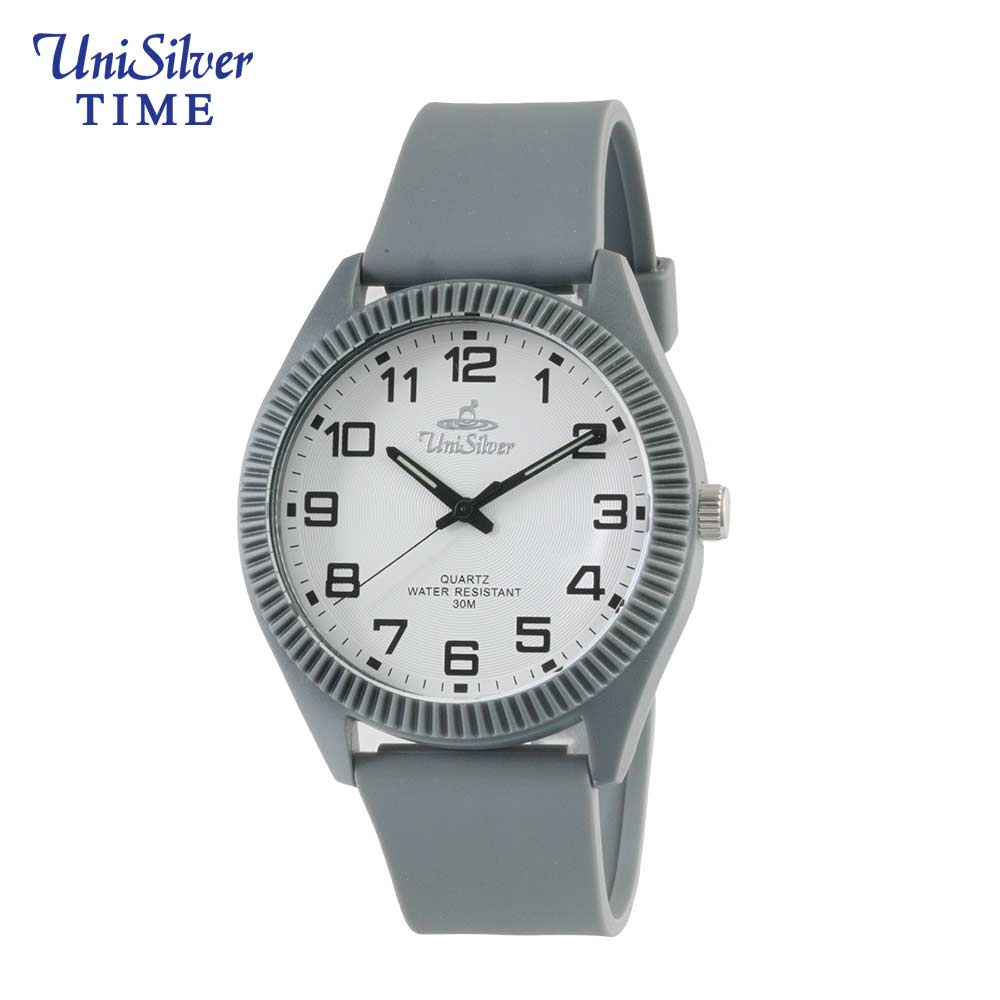 UniSilver TIME Men's Grey Analog Rubber Watch KW4409-1005 | Lazada PH