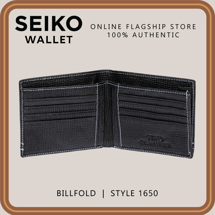 Seiko Wallet - Genuine Leather Billfold (With Leather Divider) - 1650 ...