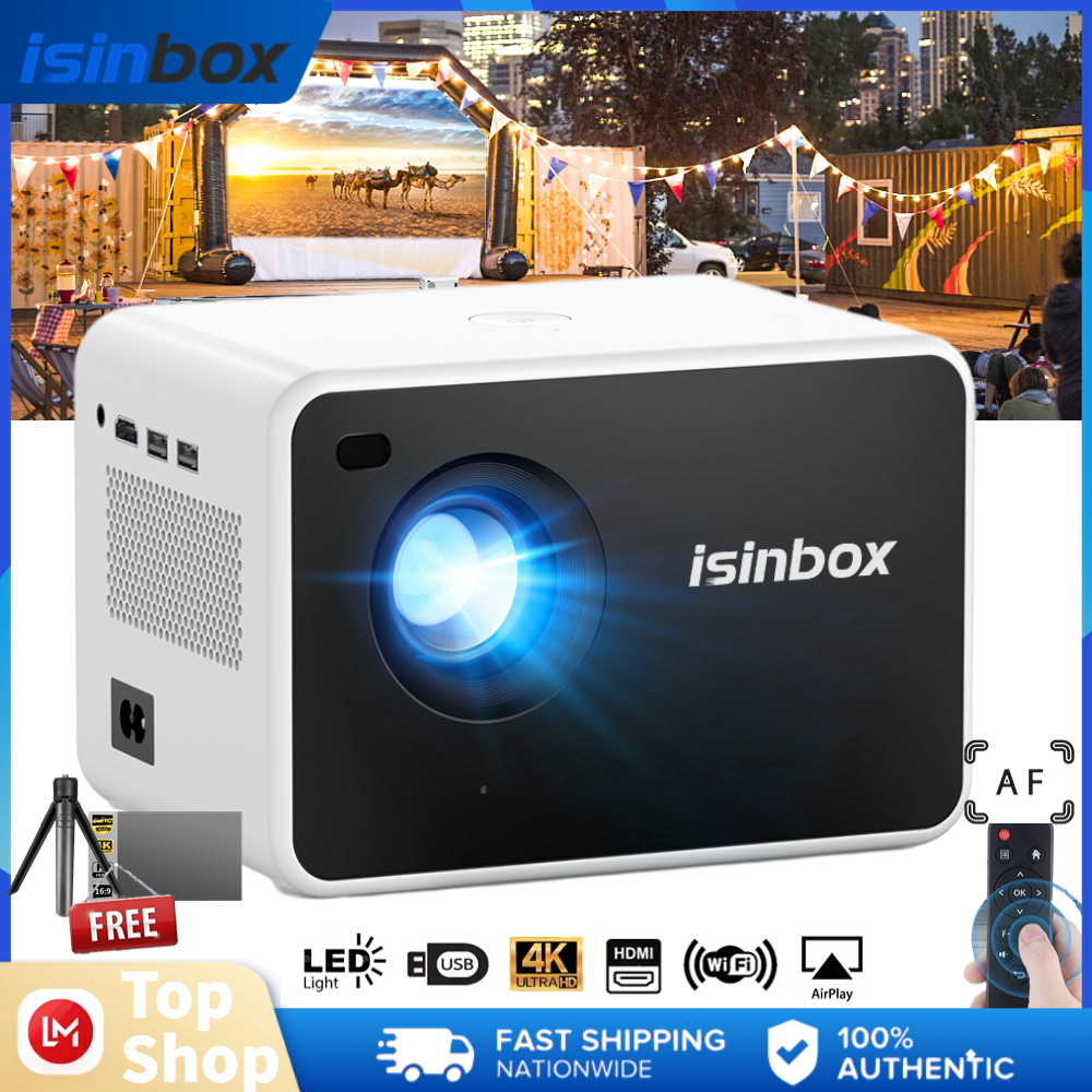 [Free 1*tripod] iSinbox P1 WiFi Bluetooth MIni Projector Mini Portable ...