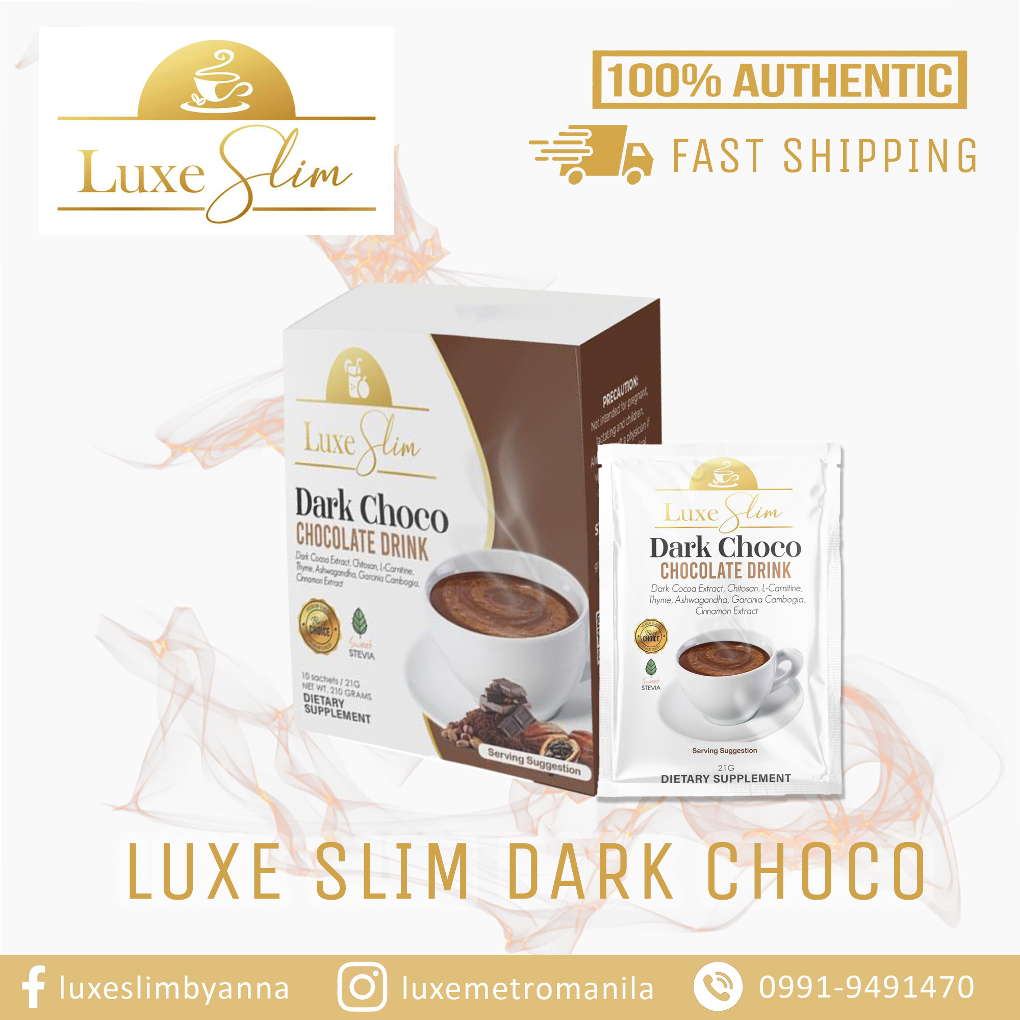 Luxe Slim Dark Choco | Lazada PH