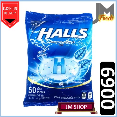 JM FG-0069 | JM Foods | Halls Candy 50's | Fresh Lime | Honey Lemon | Fresh Spearmint ...