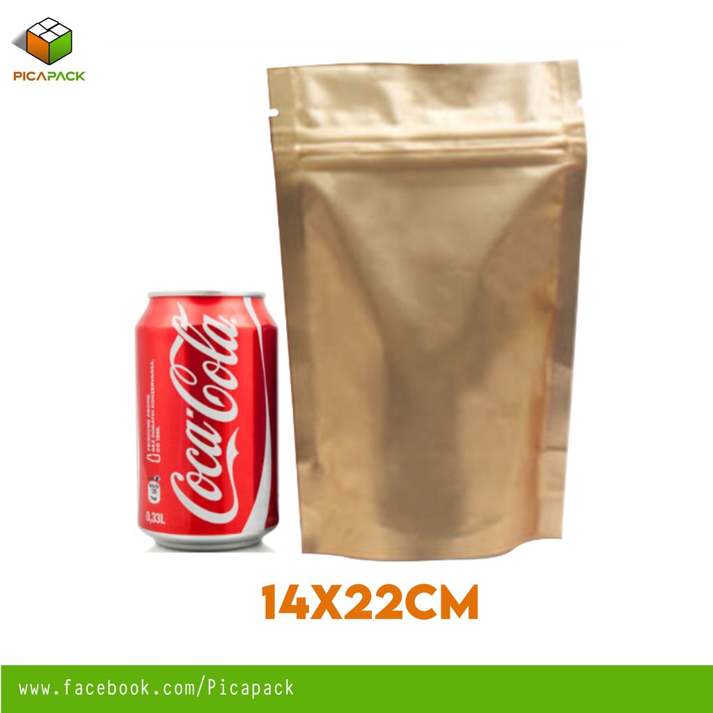 Full Gold Standup Pouch with Ziplock (5 Sizes available) | Lazada PH