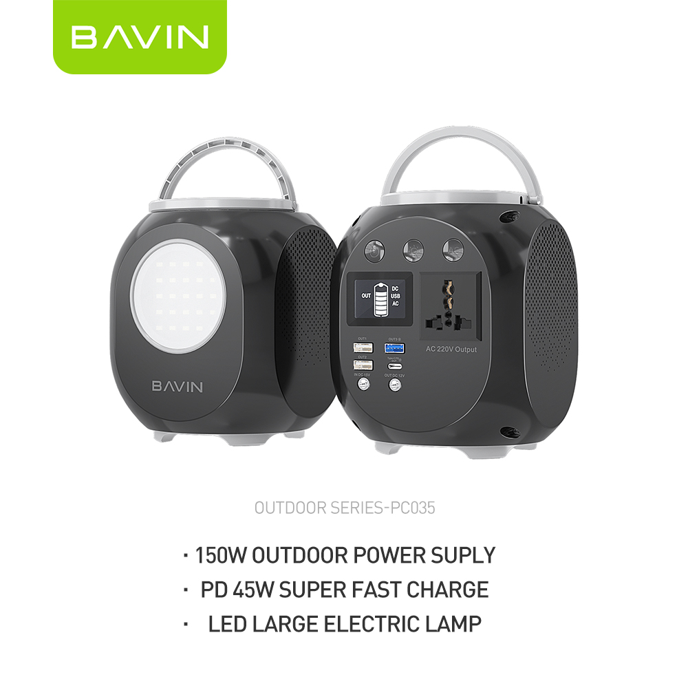 BAVIN PC035 45000mAh Emergency Power Station Powerbank Supply 150W For ...